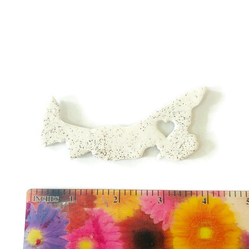 Prince Edward Island Fridge Magnet Handmade from Clay & Beach Sand